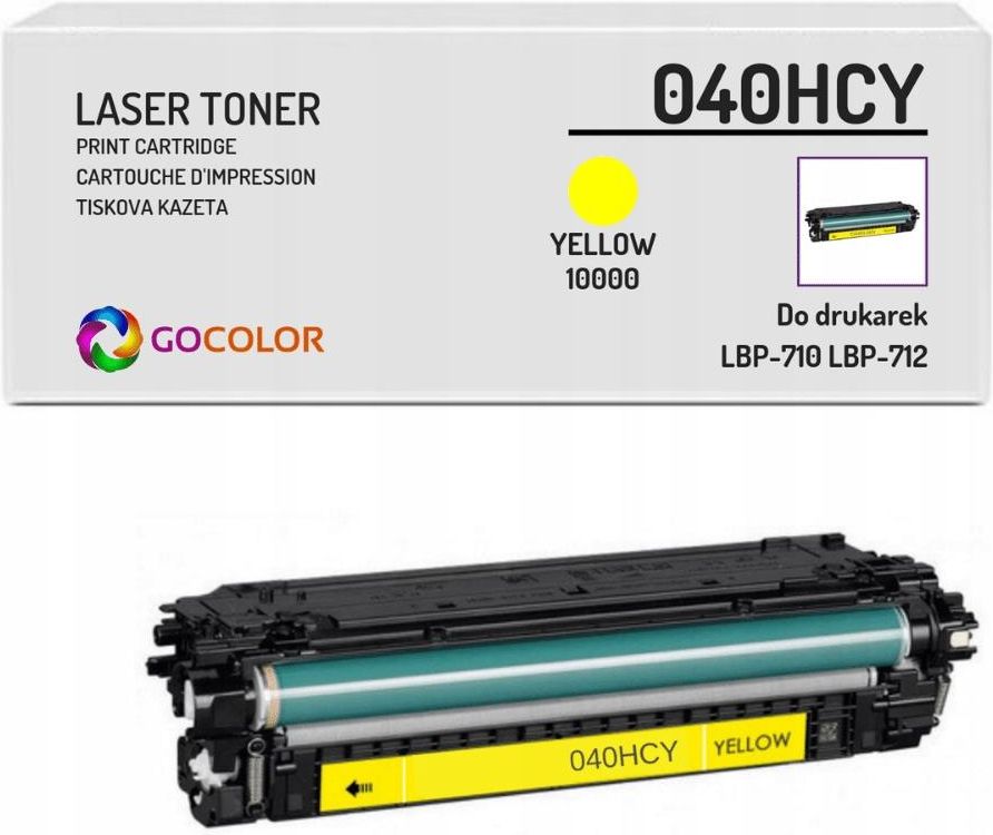 Gocolor Toner do Canon CRG040H LBP-710Cx LBP-712CDN Yellow (ECA648 ...