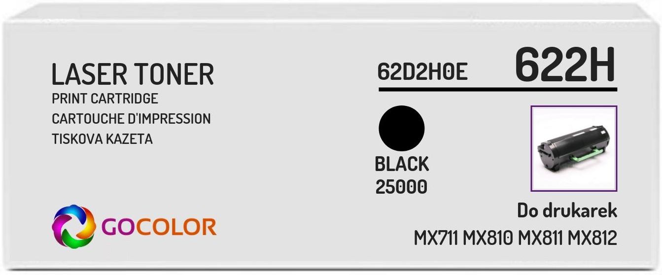 Gocolor Nowy Toner 622H 62D2H0E do Lexmark MX811 MX812 (ELE889 ...