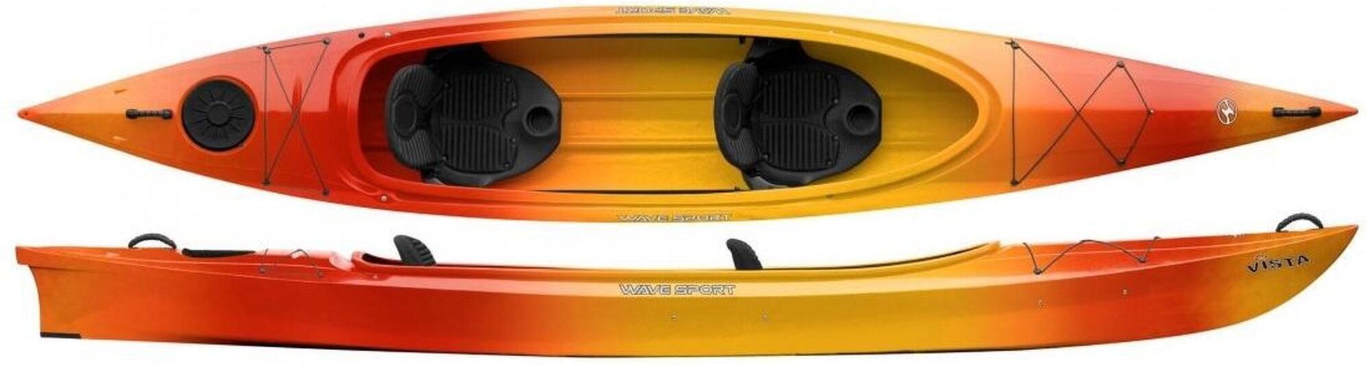 Wave Sport Dwuosobowy Vista + Luk Bagażowy Stabilny Pomarańczowy Żółty ...