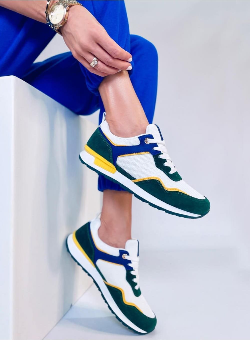 Sneakersy damskie CAGLE GREEN - Inello - Ceny i opinie - Ceneo.pl