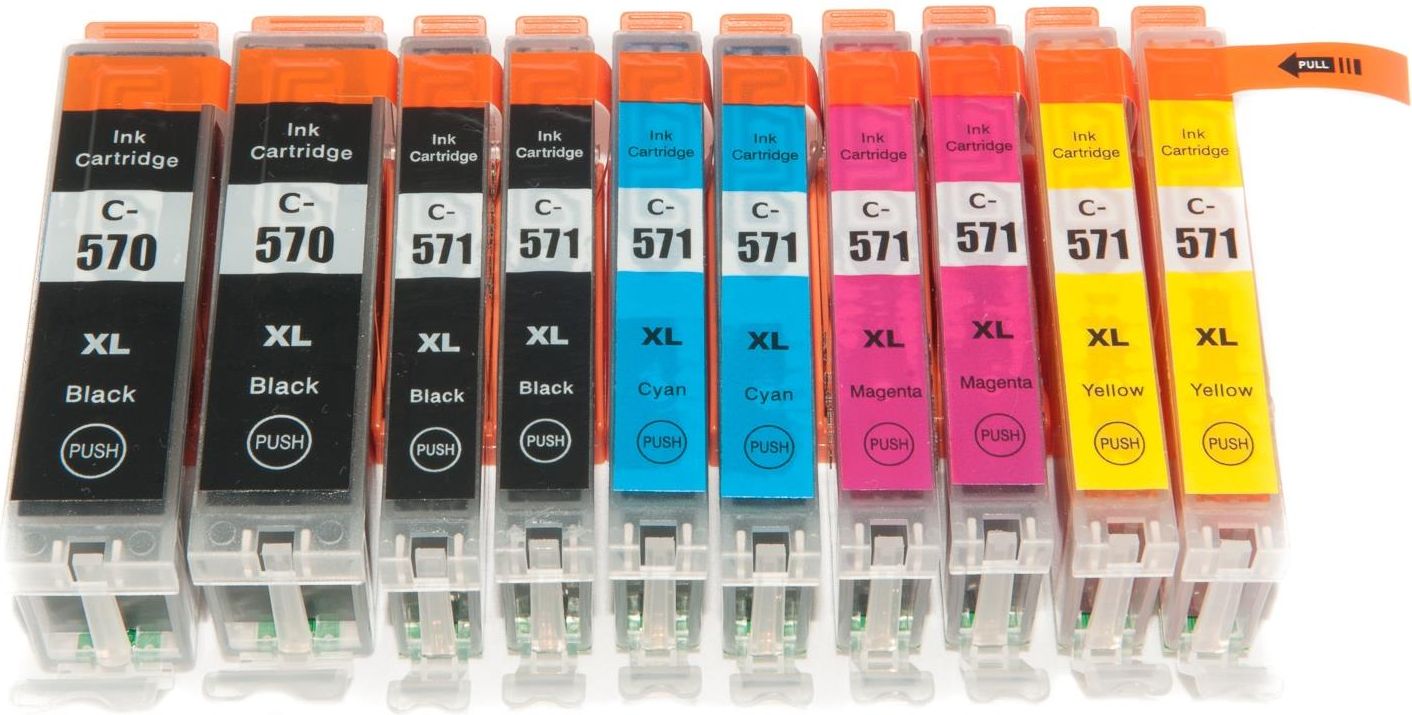 Tusz Aigostar 10x Nowe Tusze Do Drukarki Canon Pixma Mg 5750 XL (10XPGI570CLI571XL) do drukarki ...