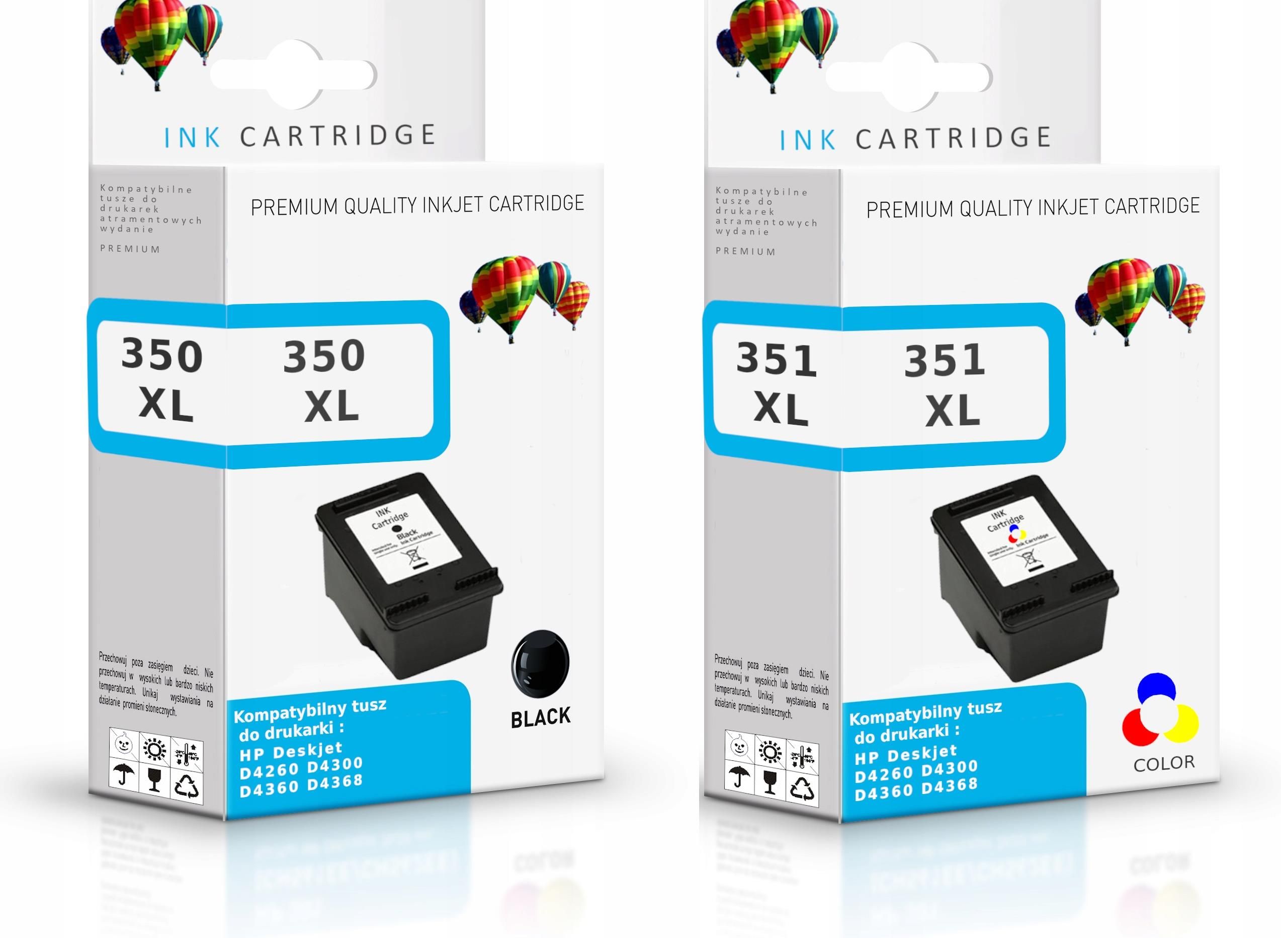 Tusz Droffice 2 Tusz Hp 350XL D4260 C4280 C4390 C5280 drukarki (HP350XL ...