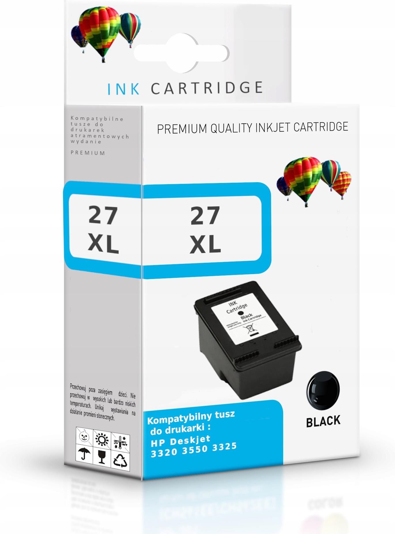 Tusz Droffice tusz hp 27xl 3300 3320 3520W 3845 deskJet drukarki ...