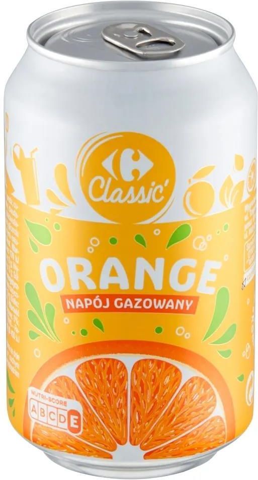 Carrefour Classic Orange Napój gazowany 330 ml - Ceny i opinie - Ceneo.pl