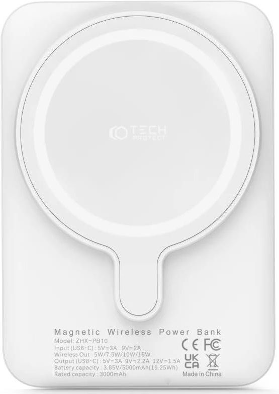 Powerbank Tech-Protect PB10 LifeMag MagSafe 5000mAh White (831451 ...