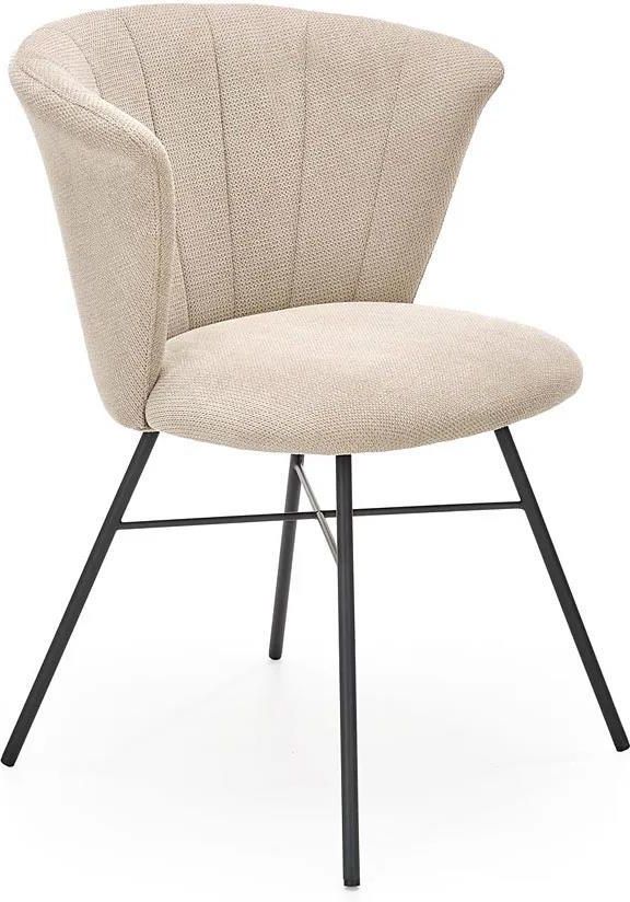 Elior Beżowe Pikowane Krzesło Muszelka Voxar 26750 - Opinie i atrakcyjne ceny na Ceneo.pl