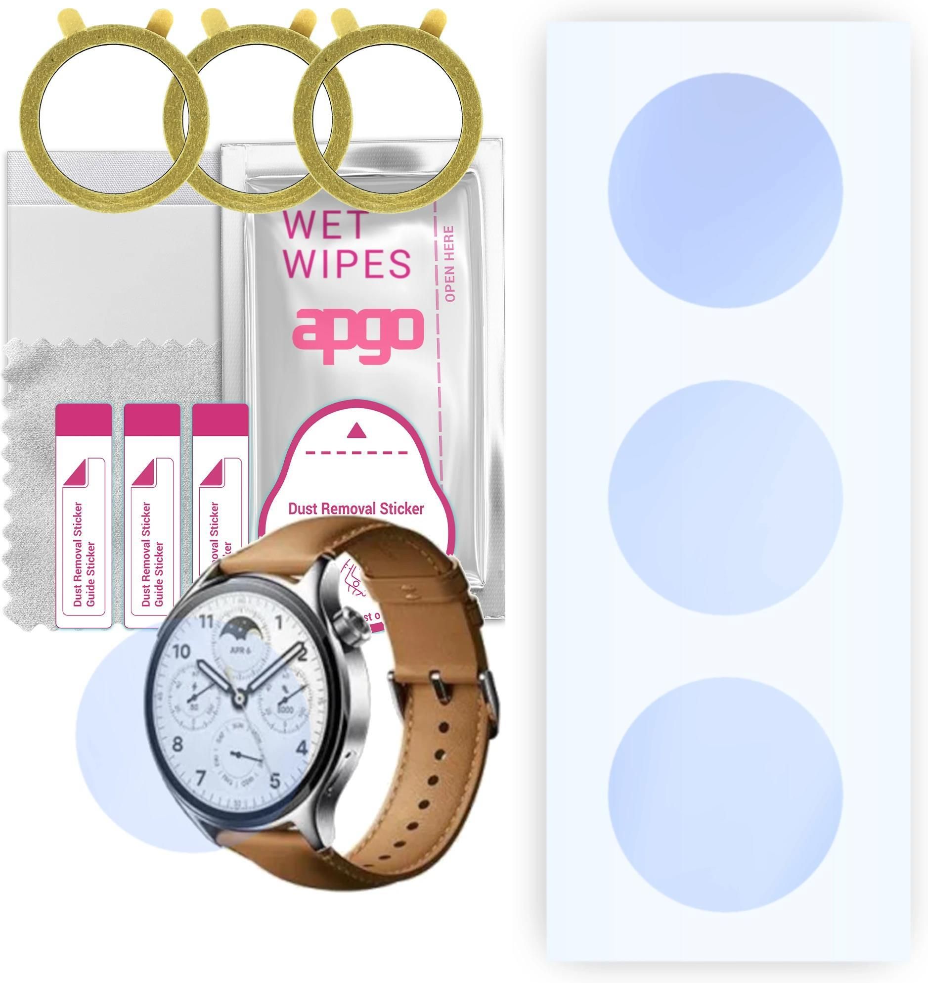 Apgo 3x Szkło ochronne na ekran Hybrydowe 9H zamiennik hartowanego do ...