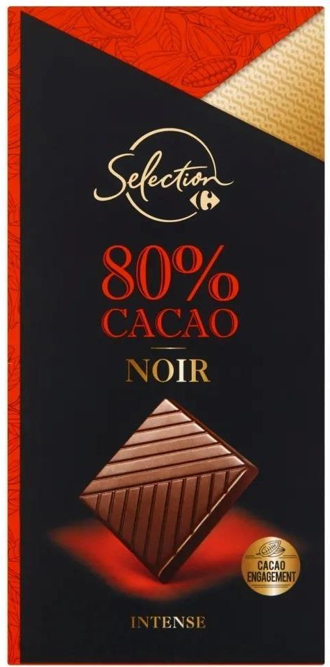 Carrefour Selection 80 % Cacao Czekolada 80 g - Ceny i opinie - Ceneo.pl