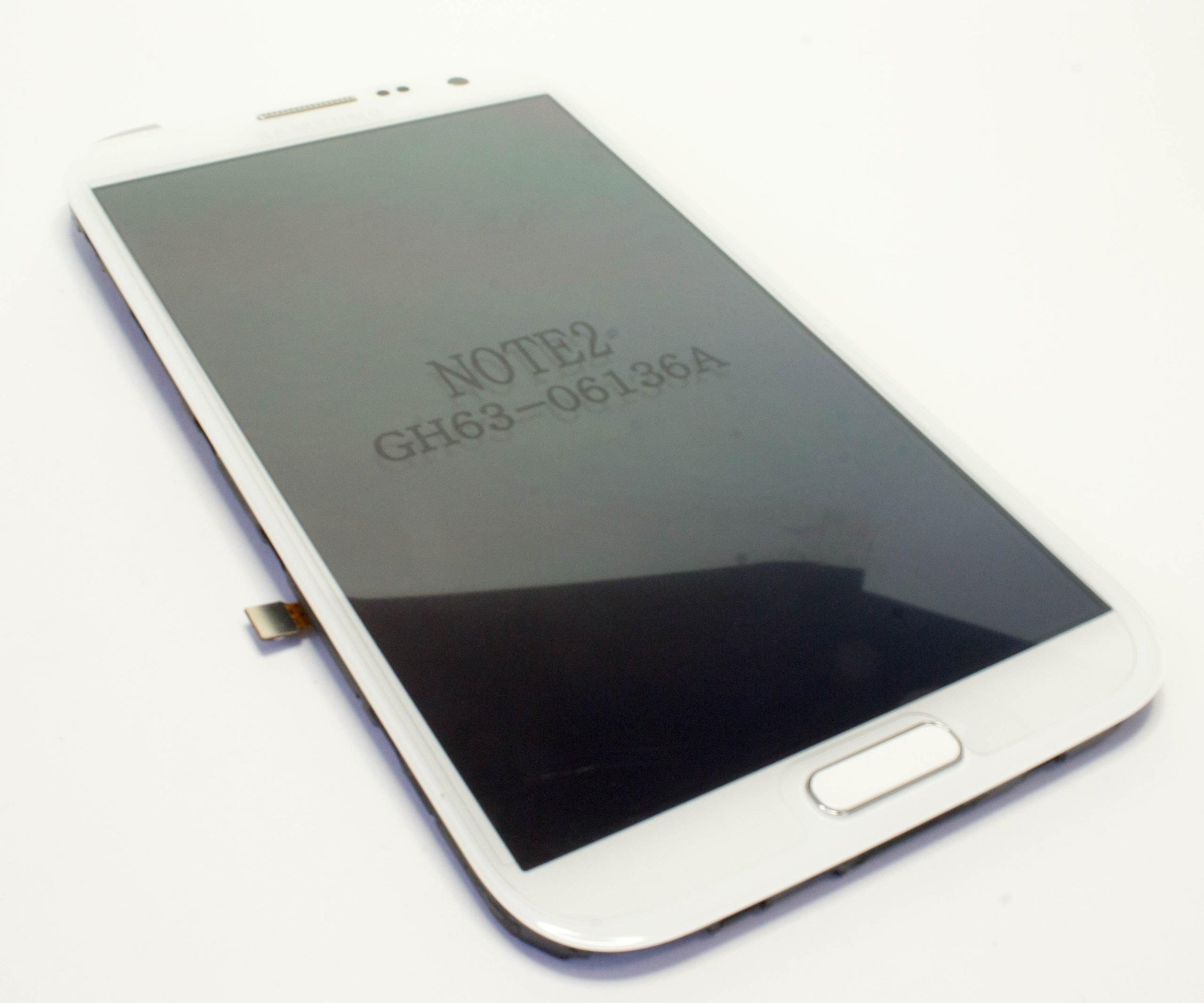 Podzespoły do telefonu Samsung Wyświetlacz LCD GT-N7100 biały white Note II 2 - Opinie i ceny na ...