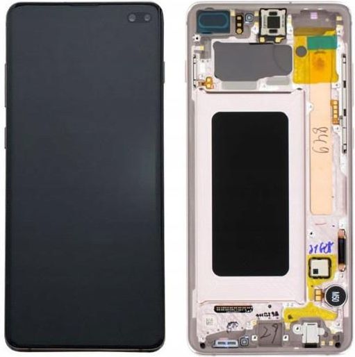 Podzespoły do telefonu Samsung Wyświetlacz LCD S10 Plus G975F Żółty ...