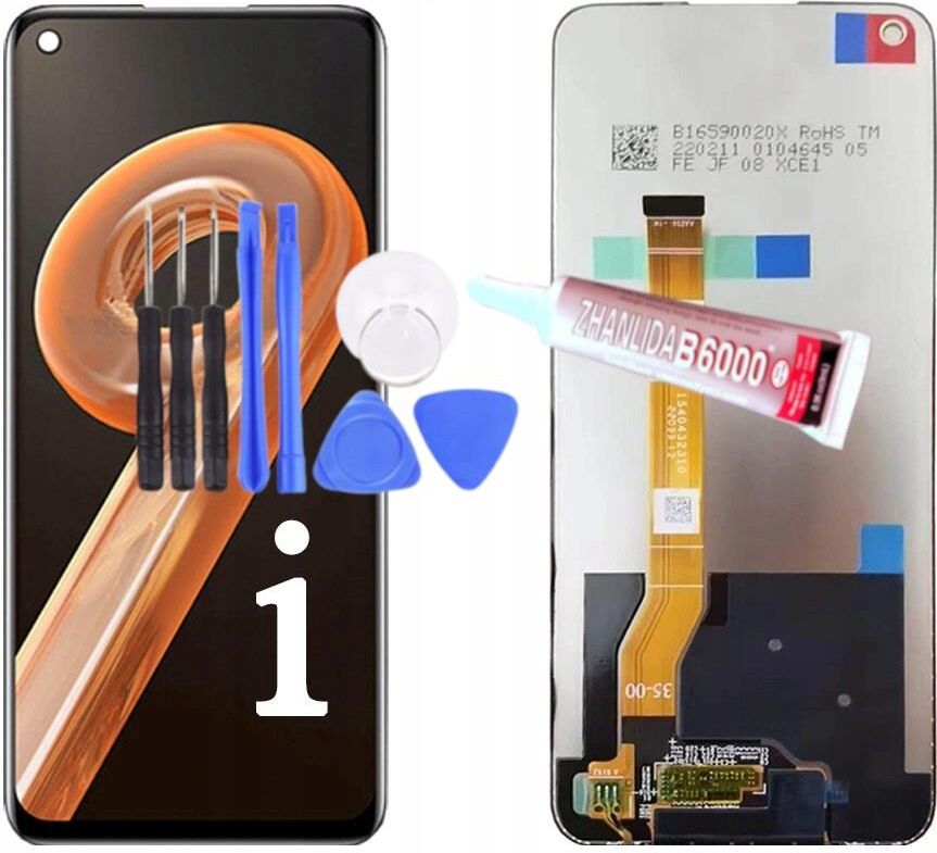 Podzespoły do telefonu Realme Oryginał Wyświetlacz LCD dotyk 9i RMX3491 ...