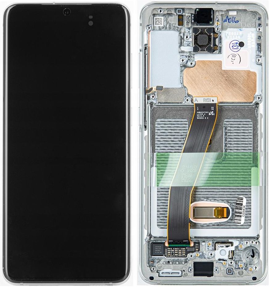 Podzespoły do telefonu Samsung Wyświetlacz LCD S20 G980F Nowy Oryg ...