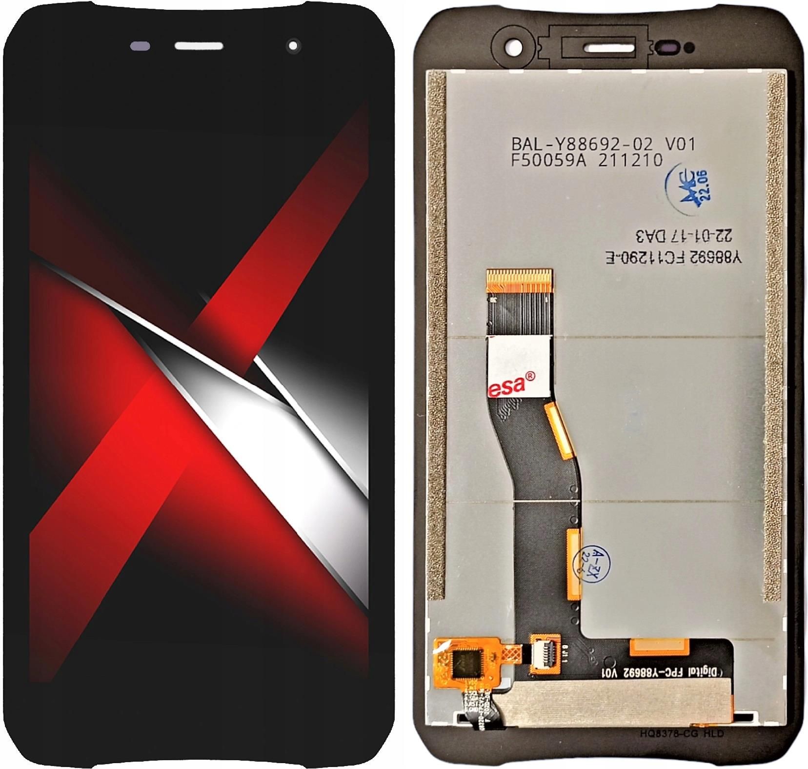 Podzespoły do telefonu Doogee LCD Wyświetlacz Ekran Dotyk do S35 Pro - Opinie i ceny na Ceneo.pl