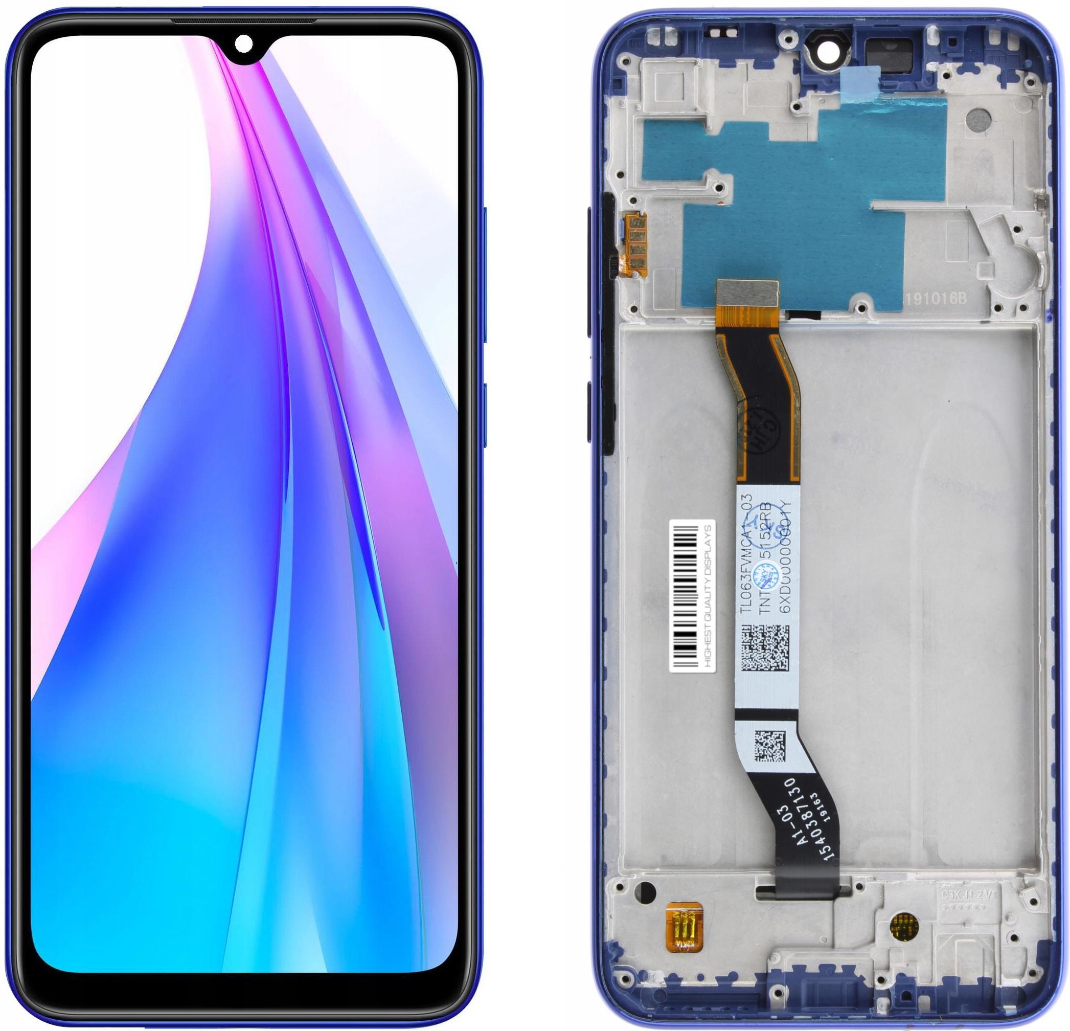 Podzespoły do telefonu Inna Marka Ekran Ramka Do Xiaomi Redmi Note 8T Niebieski - Opinie i ceny ...