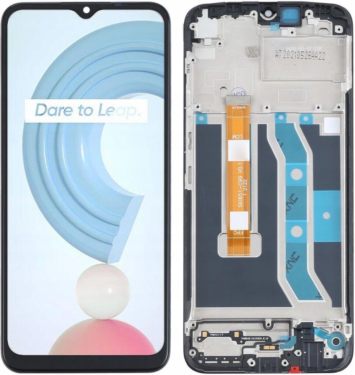 Podzespoły do telefonu Wyświetlacz LCD Dotyk Do Realme C21Y RMX3201 ...