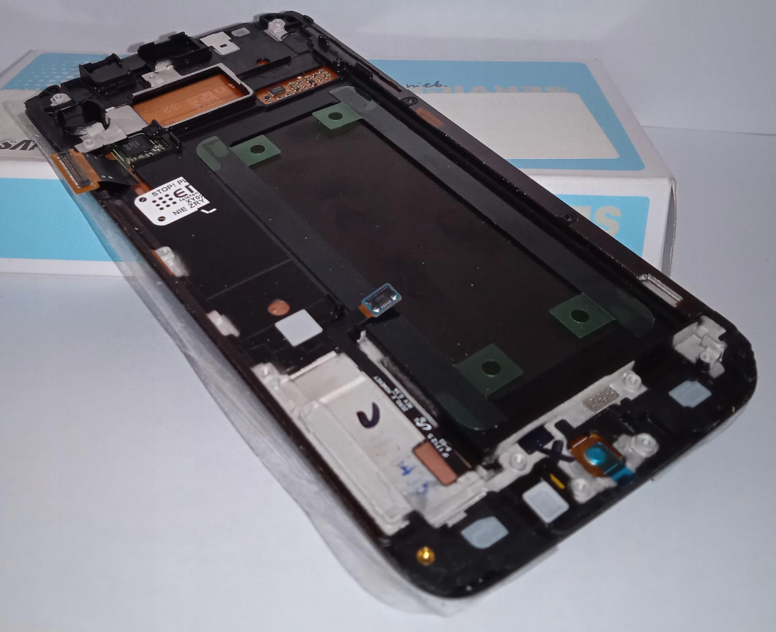 Podzespoły do telefonu Samsung Nowy Oryg. Wyświetlacz S6 Edge Black ...