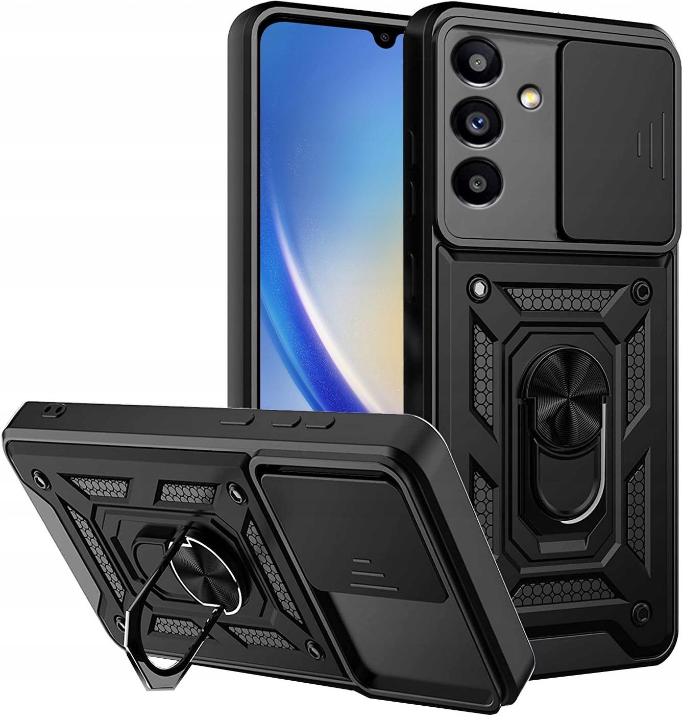 Case Etui Pancerne Slide Ring Do Samsung M23 5G Szkło - Etui na telefon ...