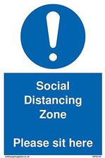 Viking Signs Strefa Social Distancing Please Sit Here - Ceny i opinie ...