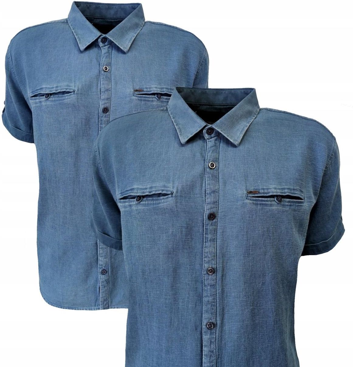Koszula męska imitacja jeans blue BAGARDA 5XL - Ceny i opinie - Ceneo.pl
