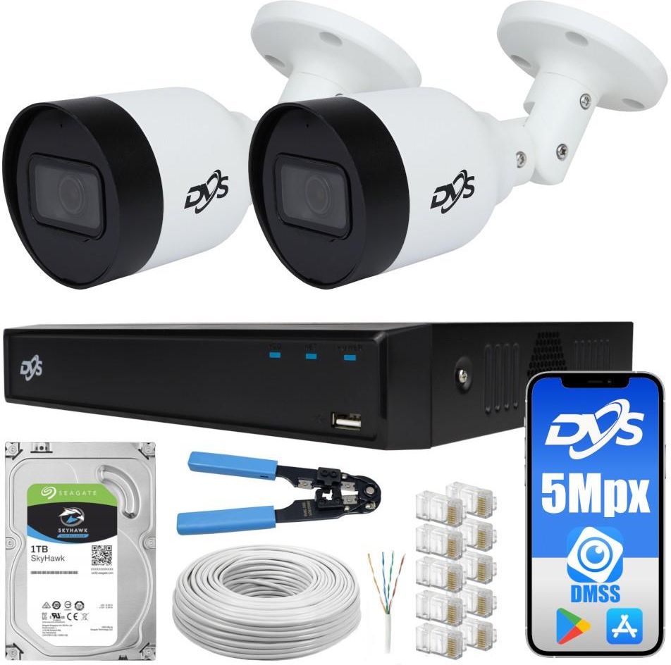 Zestaw do monitoringu Dvs Digital Video System Zestaw Monitoringu 2 ...