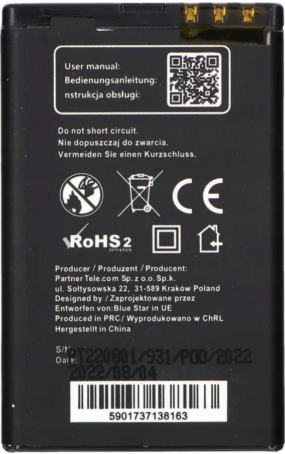 Bateria Partner Tele AKKU für Nokia 5800 XM/C3-00/N900/X6/5230/Lumia 52 - Opinie i ceny na Ceneo.pl
