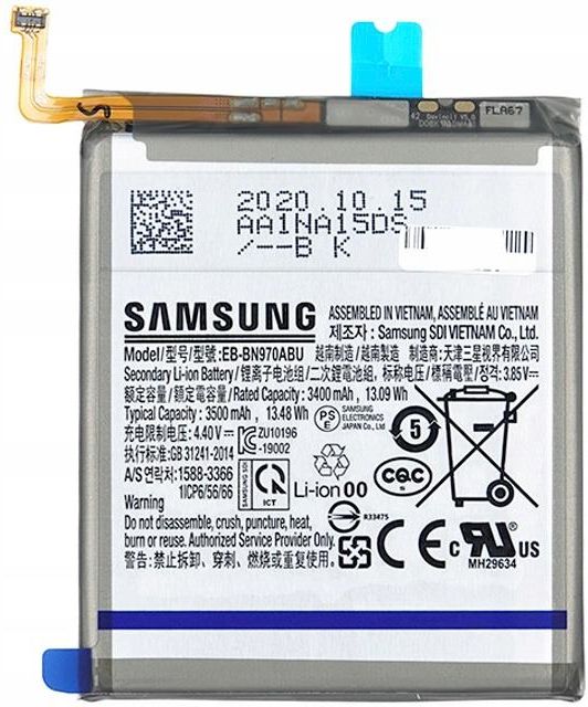Bateria Samsung Bateria Galaxy Note 10 N970 EB-BN970ABU GH - Opinie i ...