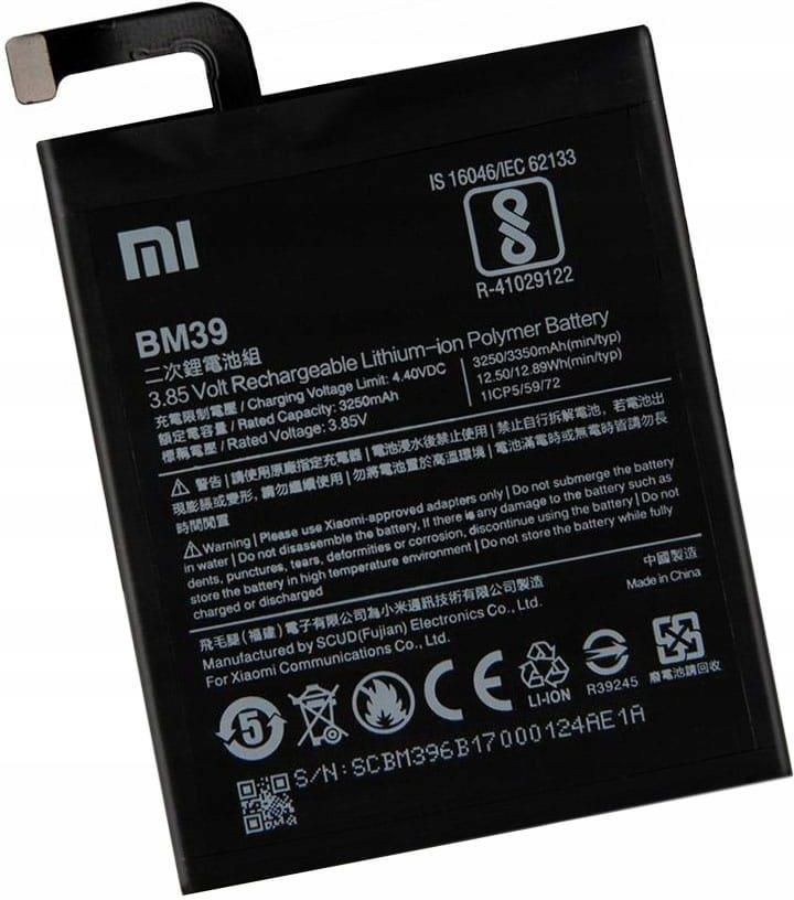 Bateria Mobilepart Bateria do Xiaomi MI6 MI 6 model BM39 3250 mAh ...