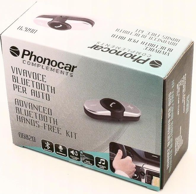 Zestaw głośnomówiący Phonocar Zestaw głośnomówiący Bluetooth 06820 - Opinie i ceny na Ceneo.pl