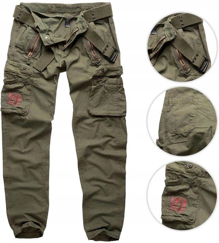 Surplus Spodnie Bojówki Traveler Slimmy Olive L - Ceny i opinie - Ceneo.pl