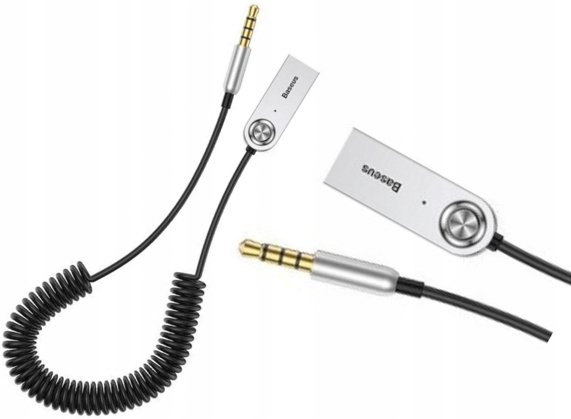 Zestaw głośnomówiący Baseus Bluetooth Usb Aux Przejściówka Transmiter ...