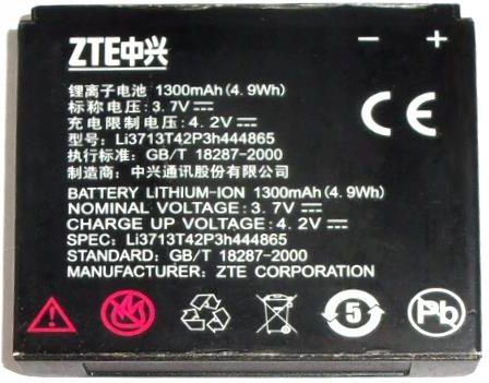Bateria Zte Org Bateria Li3713T42P3h444865 V880 U880 F950 - Opinie i ...