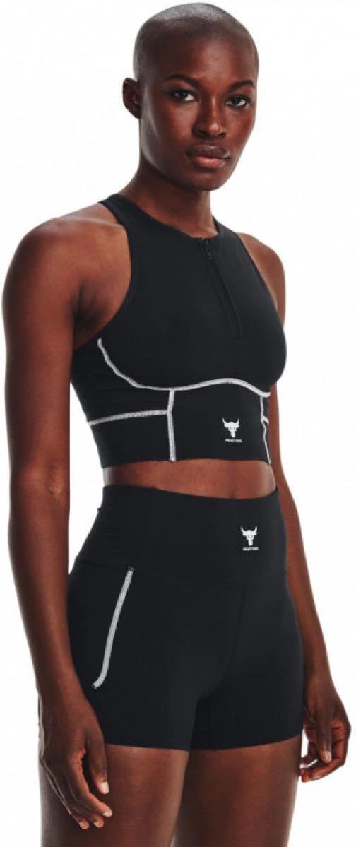 Damski top treningowy Under Armour Project Rock Meridian Zip Tank ...