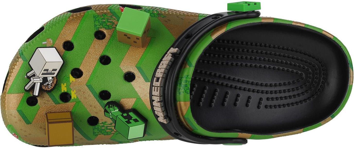 Crocs Elevated Minecraft Classic Clog 208472-90H : Kolor - Zielone ...