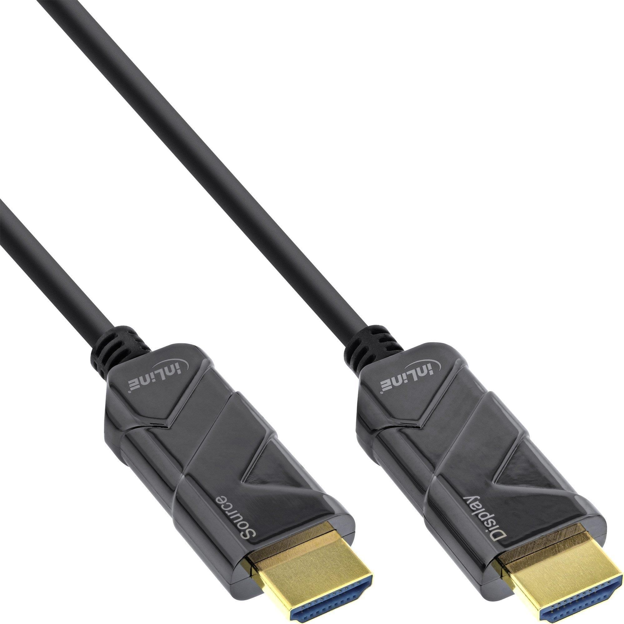 Inline HDMI AOC cable, Ultra High Speed 8K4K, czarny, 15m (17915I ...