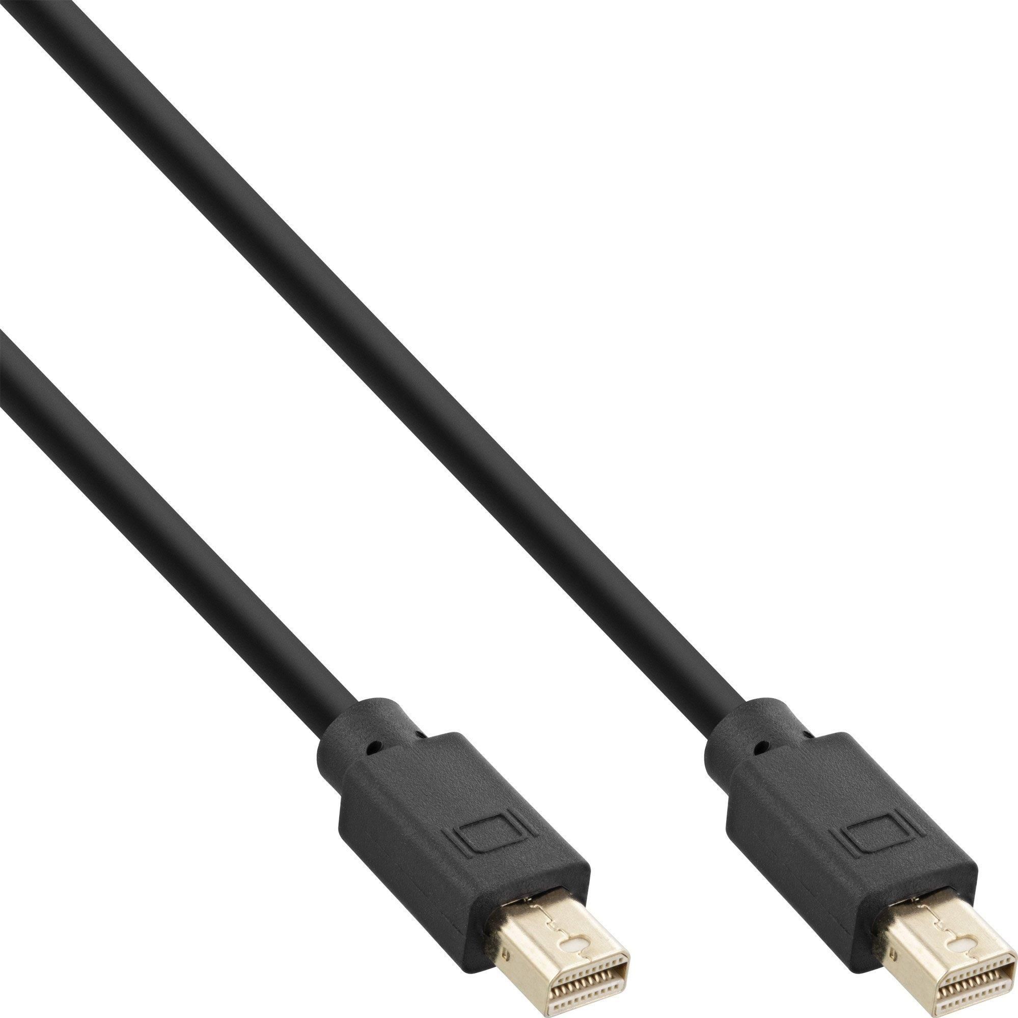 Inline Mini DisplayPort 1.4 Cable M/M, czarny/gold, 2m (17122P ...