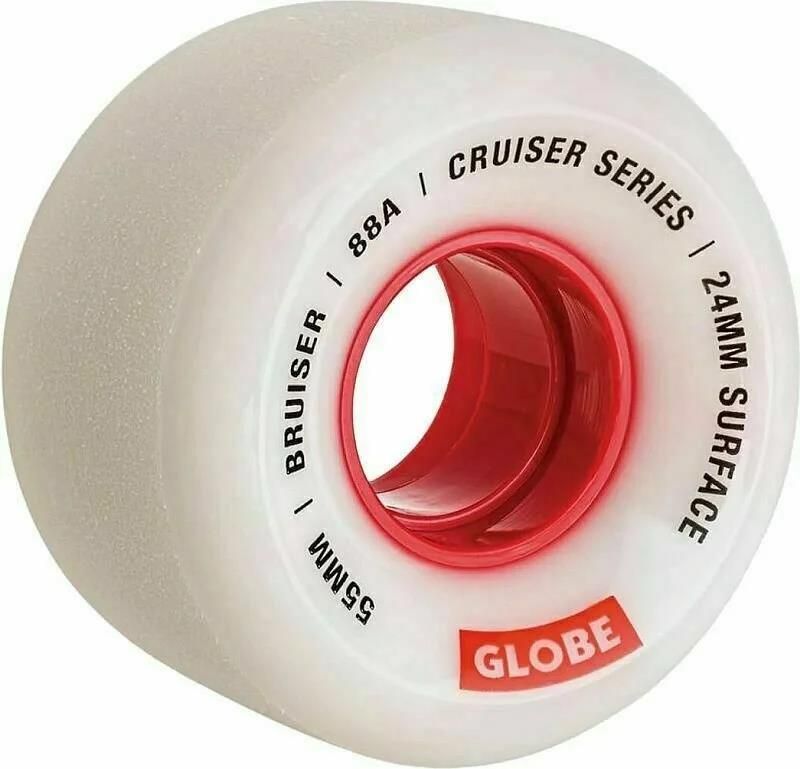 Globe Bruiser Cruiser Skateboard Wheel 55mm White Red - Ceny i opinie ...