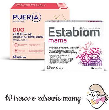 Usp Zdrowie Pueria Duo 90kaps. + Estabiom Mama (Probiotyk) 20kaps ...