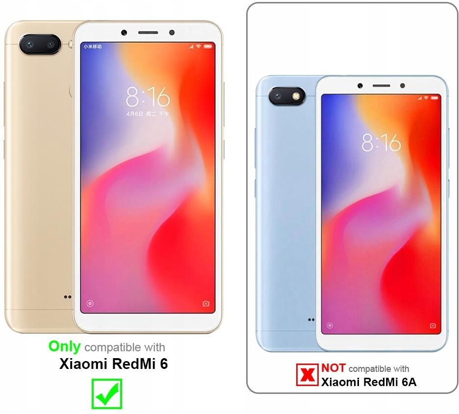 Cadorabo Pokrowiec Do Xiaomi Redmi 6 Etui Ksi??Ka Obudowa - Etui na ...