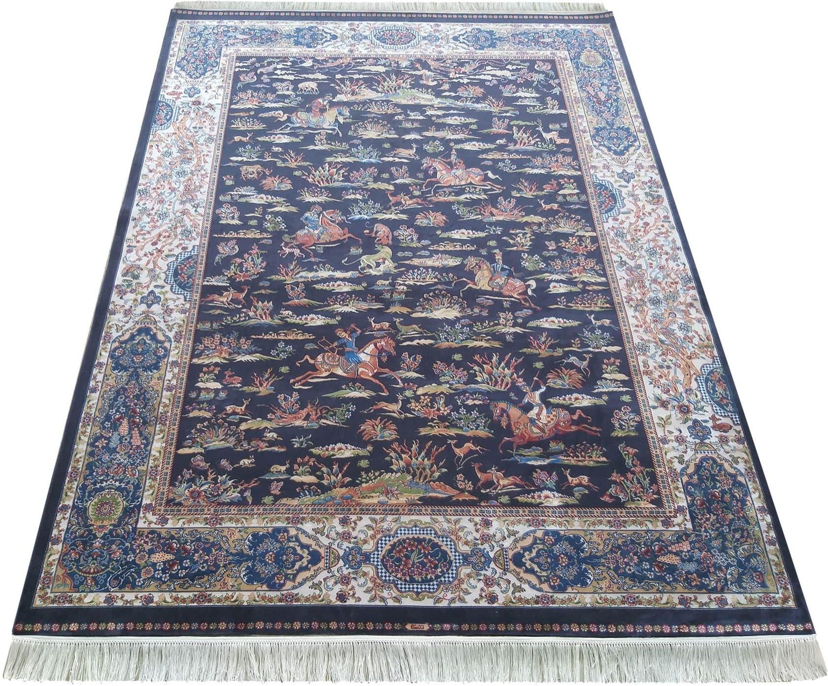 Dywanpol Dywan Ekskluzywny Qum Silk 10 Navy 160X230Cm Granatowy 1444442 ...