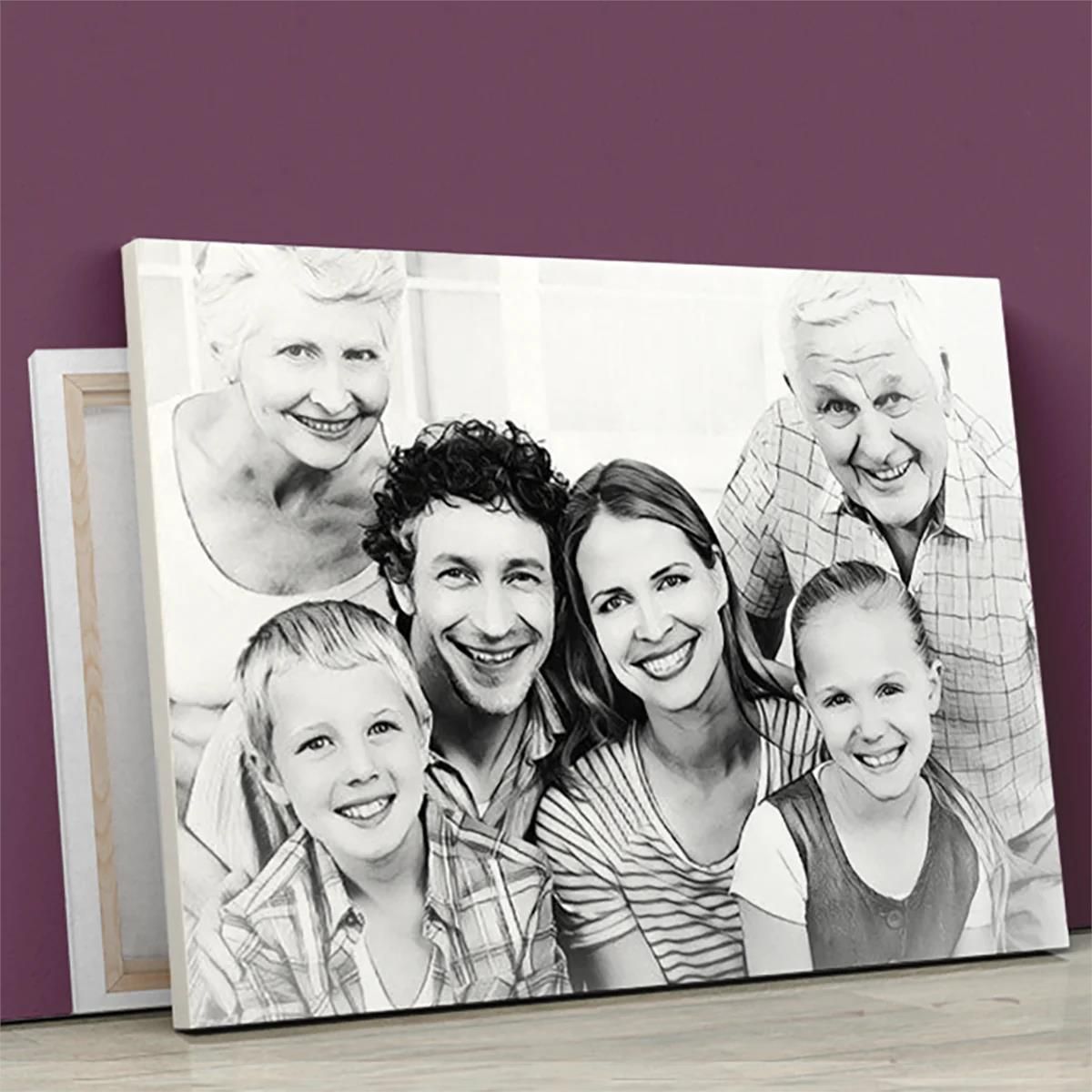 Obraz na płótnie, spersonalizowany prezent dla niej, mamy, taty, żony ...