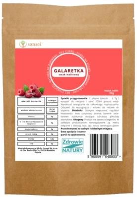 Sansei Galaretka bez cukru Malina 35g - Ceny i opinie - Ceneo.pl