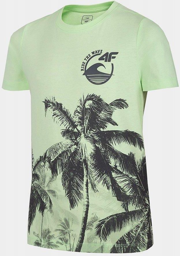 Koszulka dla chłopca 4F limonkowy HJL22 JTSM013 72S - Ceny i opinie ...