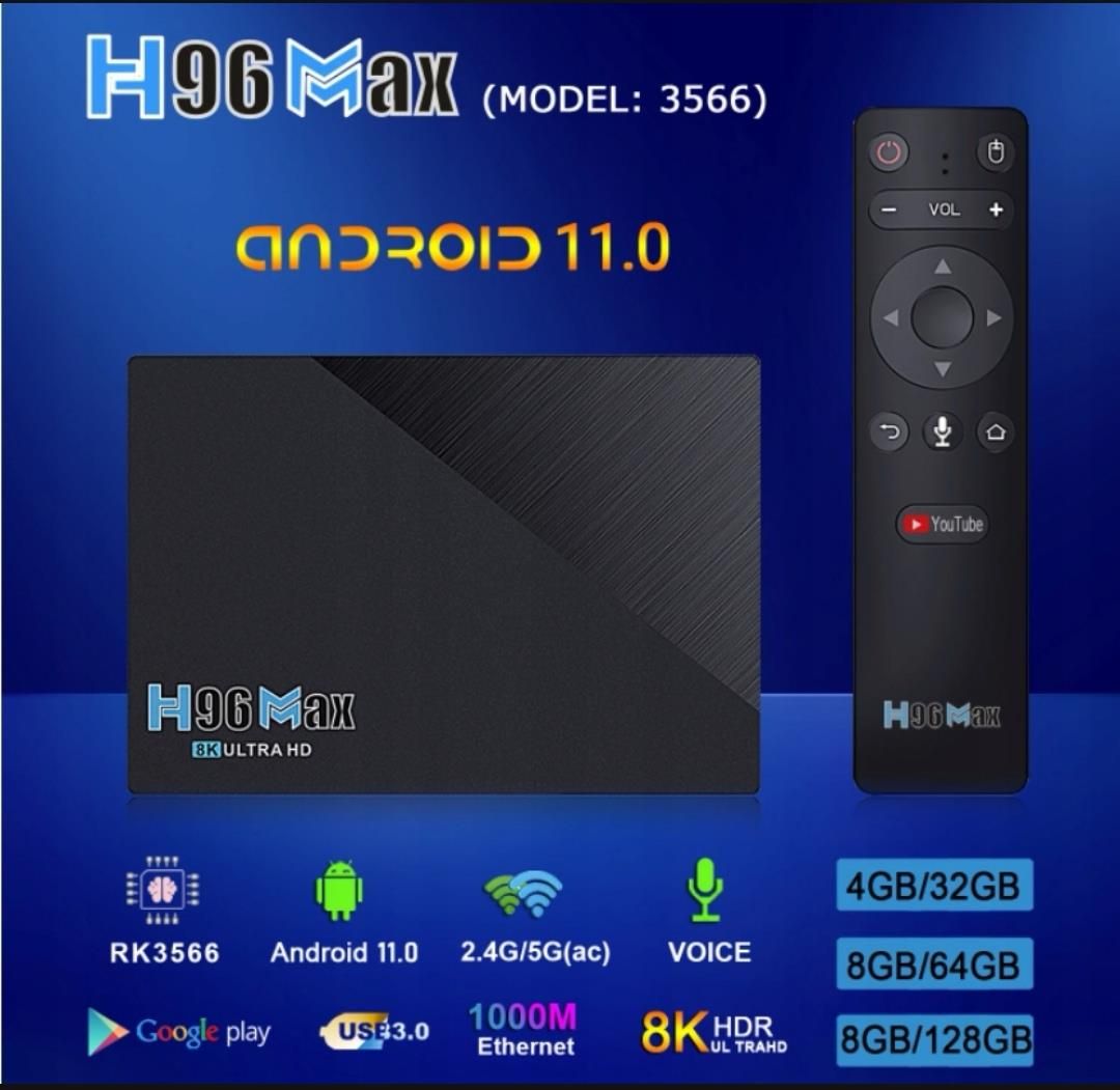 H96 Max 4GB/32GB Android 11 8K Youtube4K NetflixHD - Opinie i ceny na ...