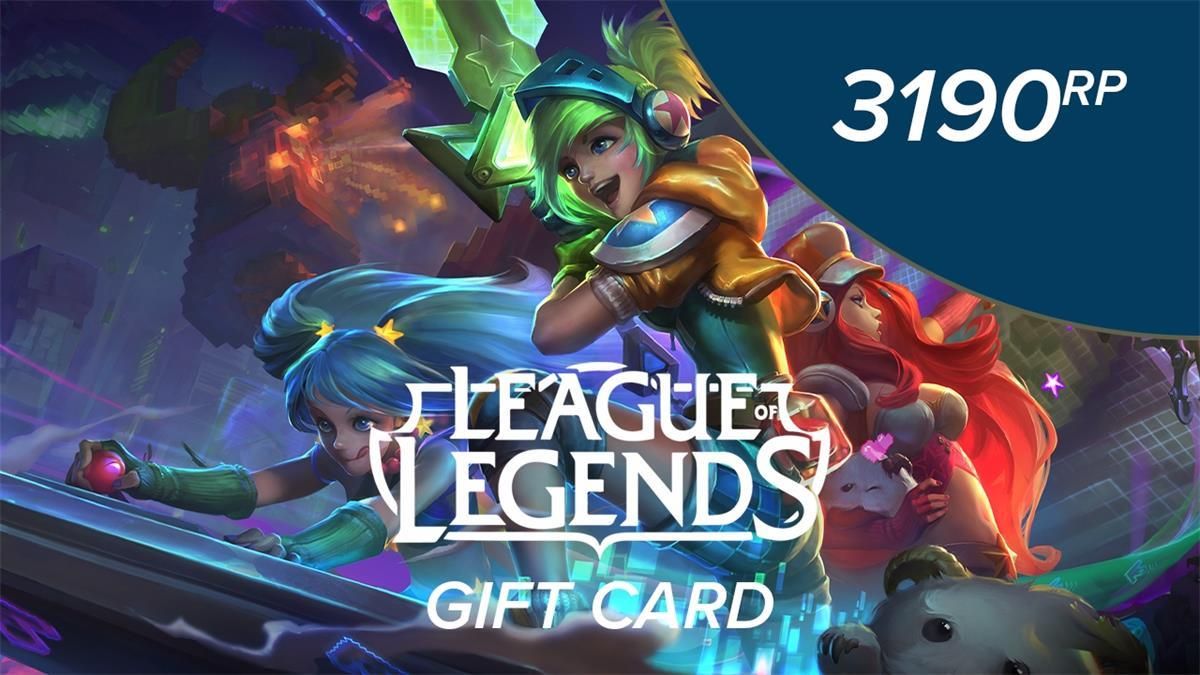 League of Legends Gift Card - 3190 RP - Karta Pre-paid / Podarunkowa ...
