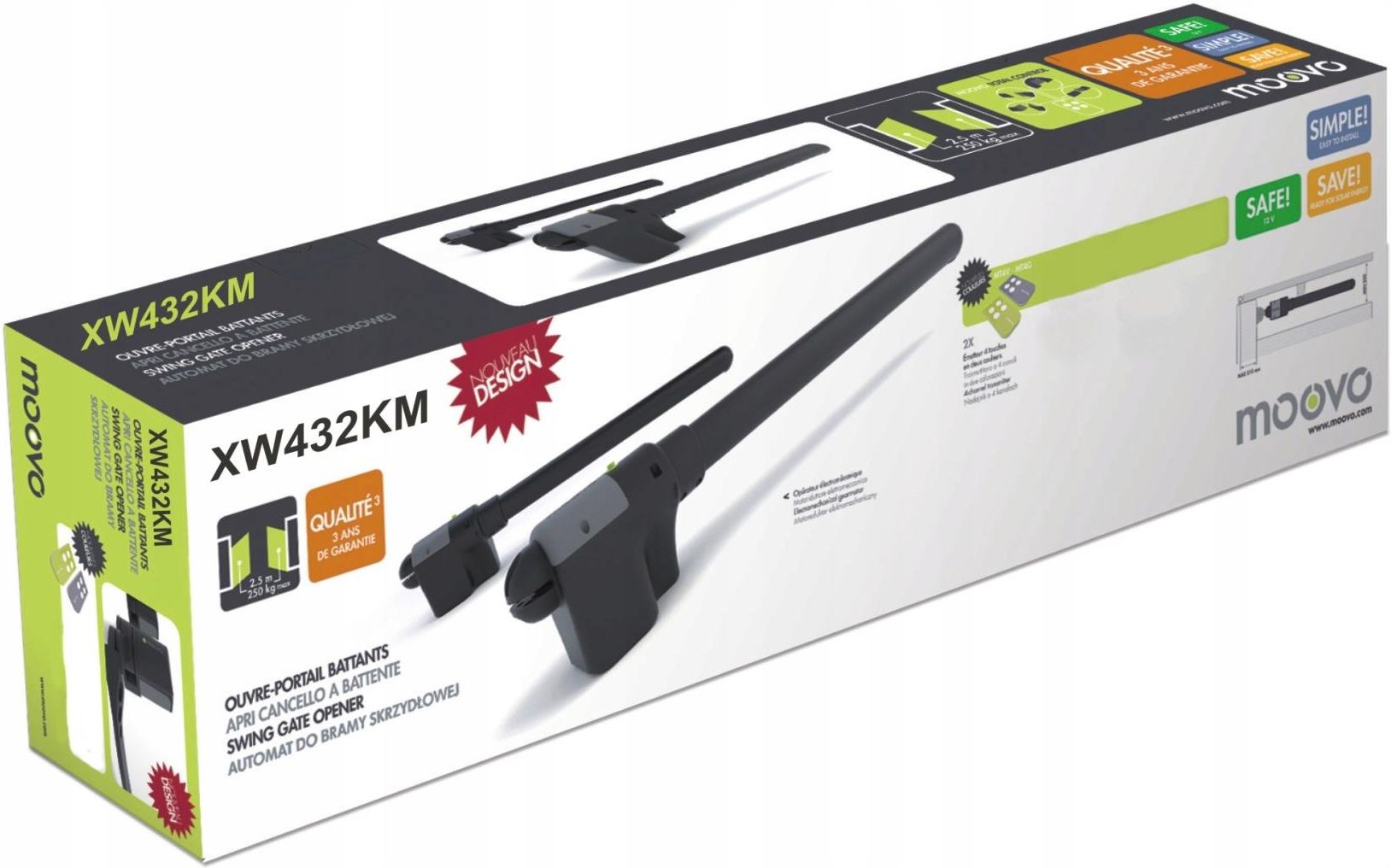 Napęd do bramy Moovo Nice Xw432 Napęd Do Bram Skrzydłowych 231140 - Opinie i ceny na Ceneo.pl