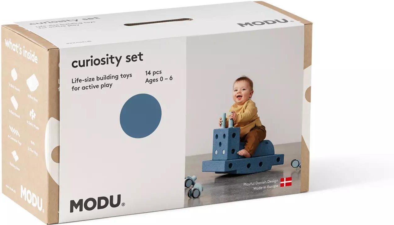 Modu Curiosity Set Kreatywne Klocki Rozwijające Motorykę Dużą Niebieski ...