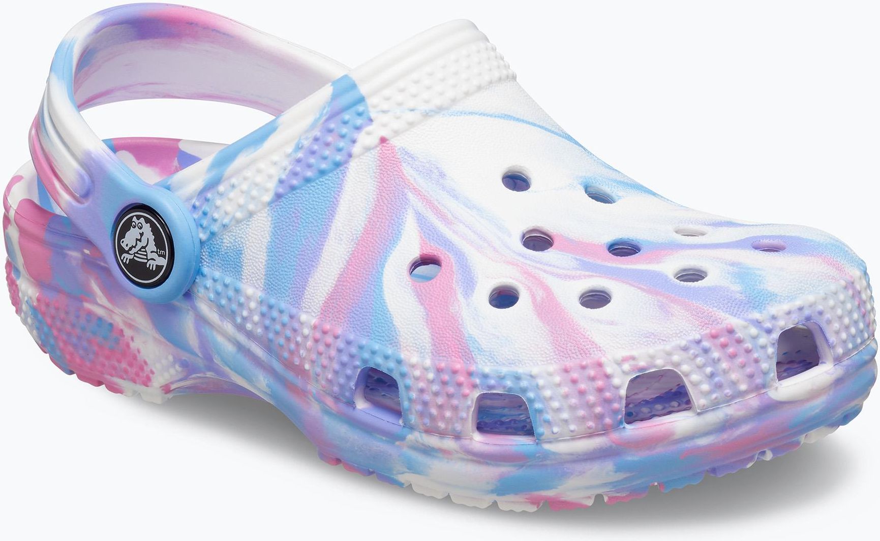 Klapki dziecięce Crocs Classic Marbled Clog T kolorowe 206838-102 ...