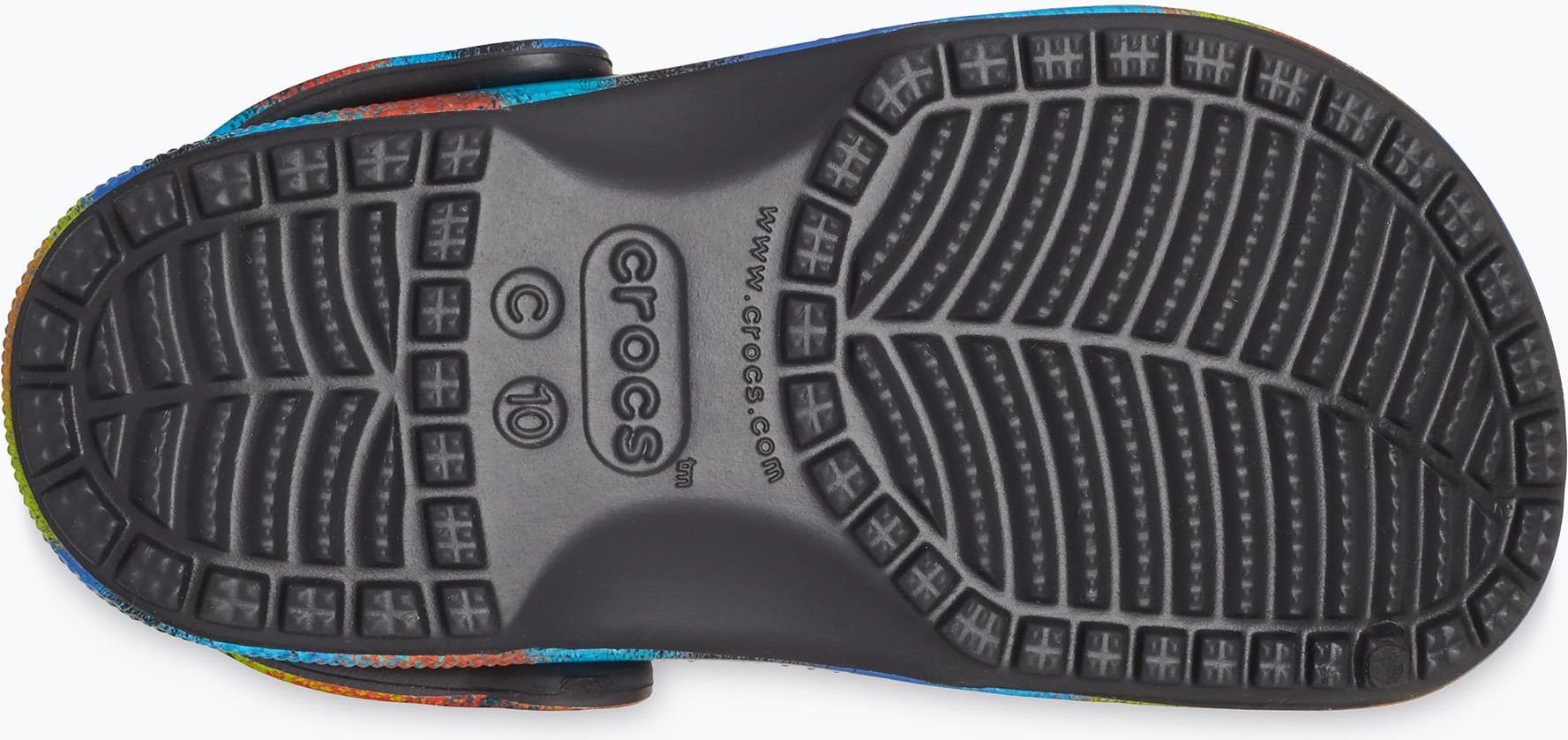 Klapki dziecięce Crocs Classic Spray Dye Clog T czarne 208094-0C4 ...