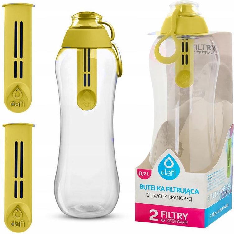Dafi Butelka Soft 0.7L + 2 Filtry Żółta - Opinie i ceny na Ceneo.pl