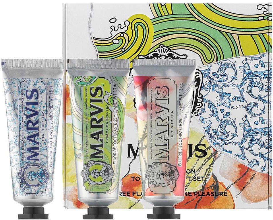Marvis Tea Collection Kit Zestaw Past Do Zębów Limitowana Herbaciana ...
